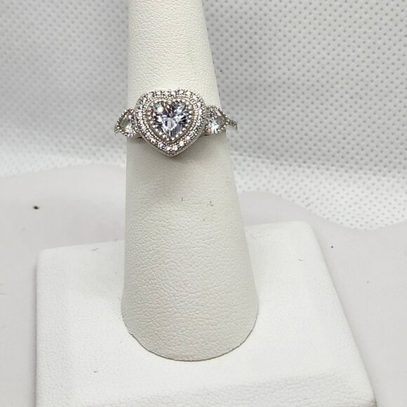 Jewelry | Brand New Sterling Silver 925 Heart Gemstone Ring | Poshmark